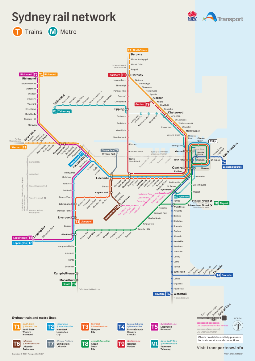 Sydney Metro: map, fares & times (2025)